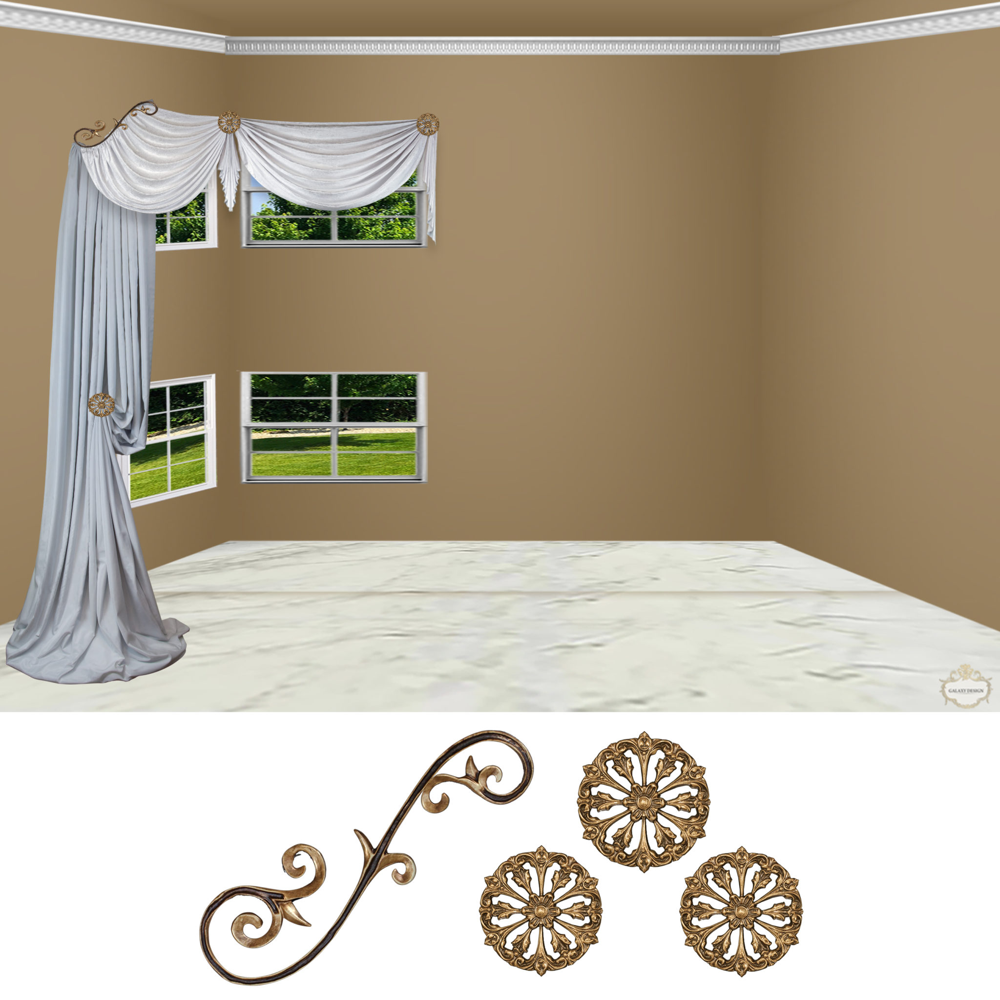 Rose passion scroll-4-classic - DesignMyDrapes