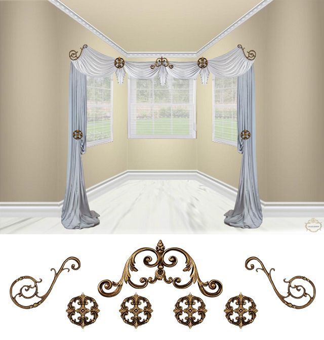 Orion scroll & crown-7-classic - DesignMyDrapes