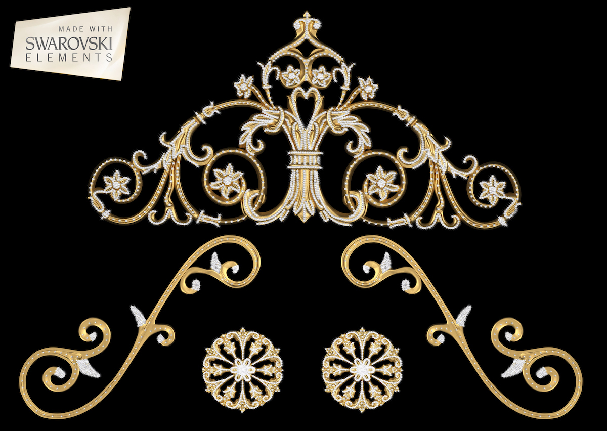 Rose Passion Crown-5PC Crystal - DesignMyDrapes